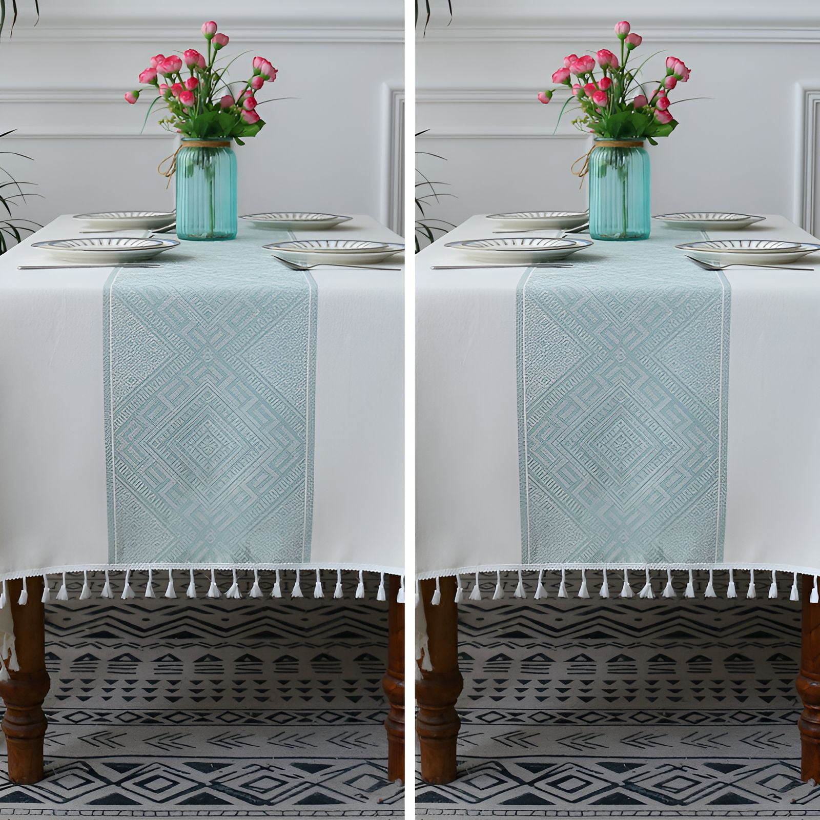 AUQ 2Pcs Table Cloth,Practical Material Table Cloth Rectangle Table ...