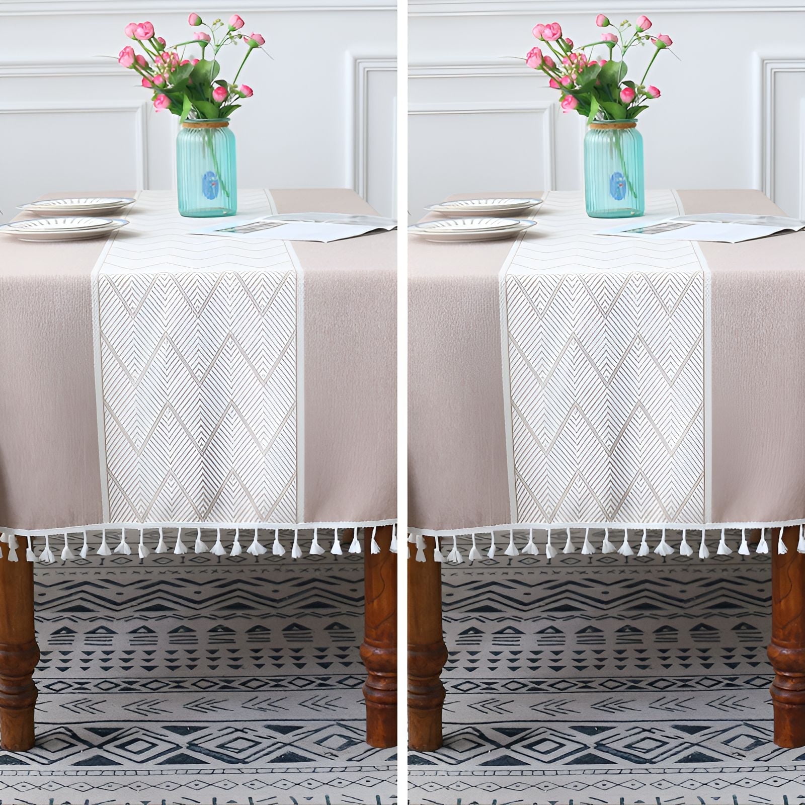 AUQ 2Pcs Table Cloth,Practical Material Table Cloth Rectangle Table ...