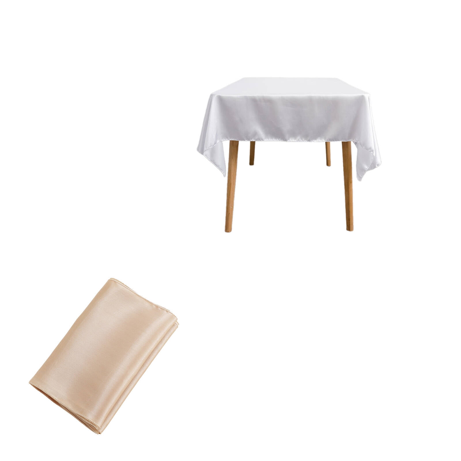 AUQ 2Pcs Table Cloth,Soft Comfortable Polyester Tablecloths,Luxurious ...
