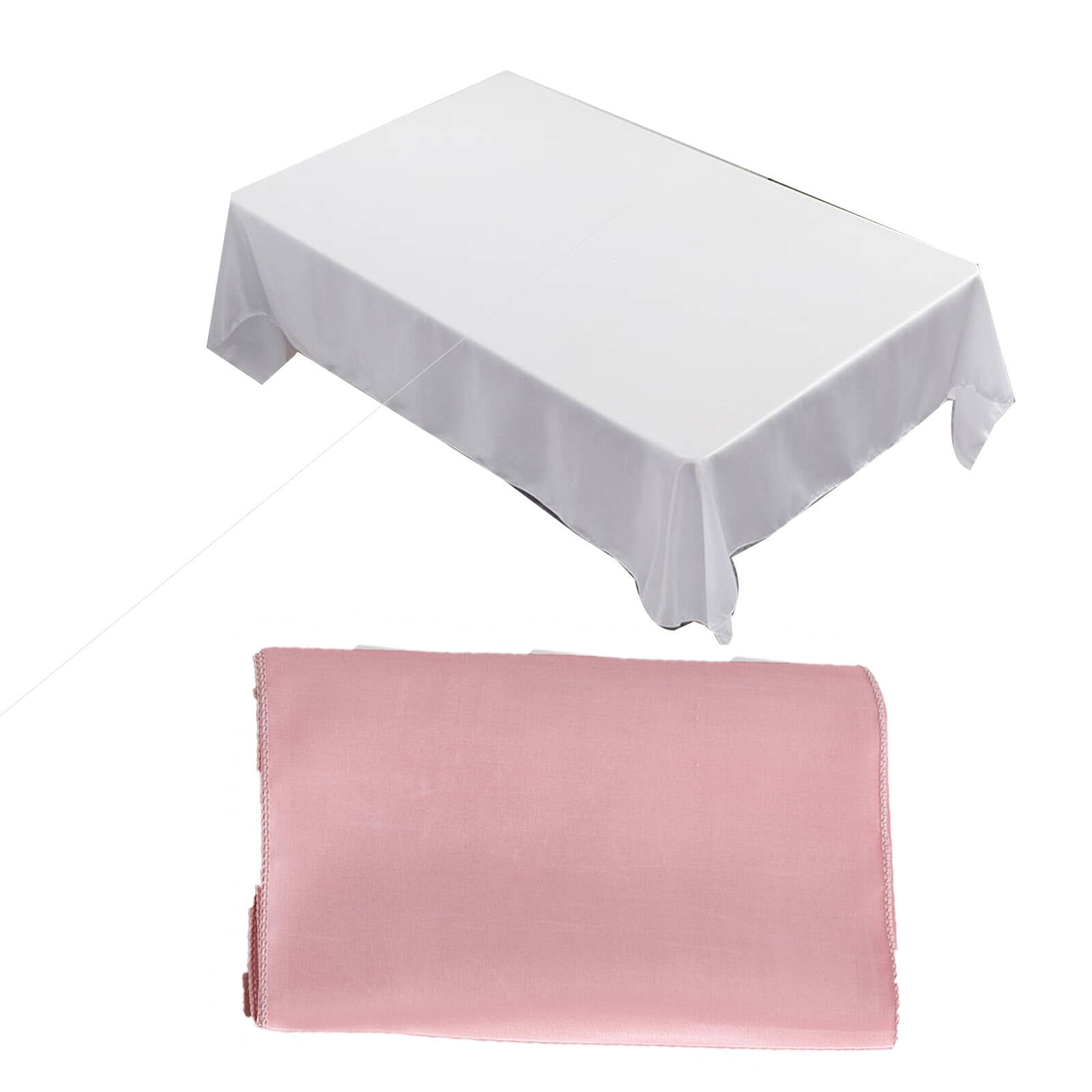 AUQ 2Pcs Table Cloth Stylish Rectangle Tablecloth,Soft Clear Dye ...