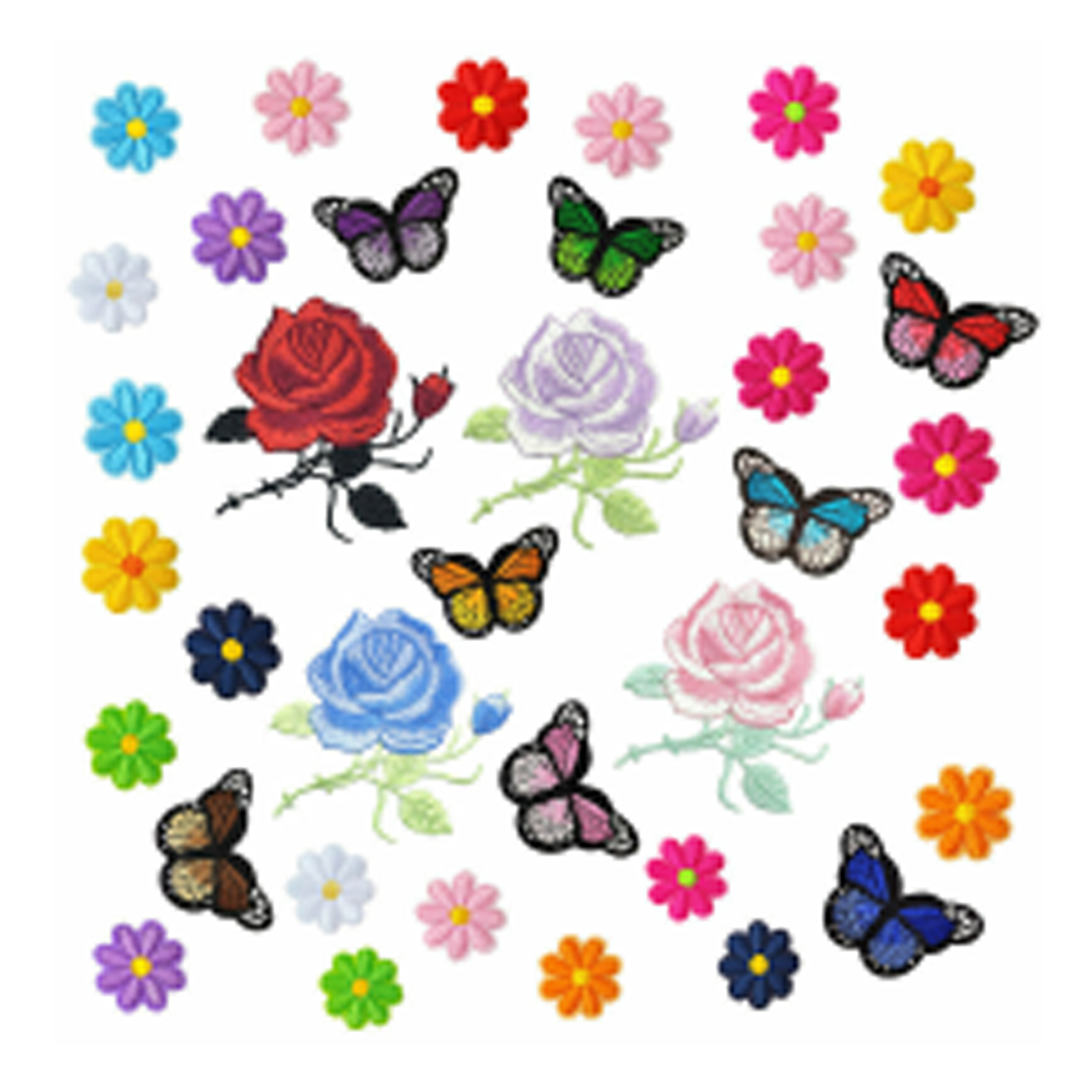AUQ 36 PCS Iron On Patches,Stylish Patches for DIY Projects,Versatile ...