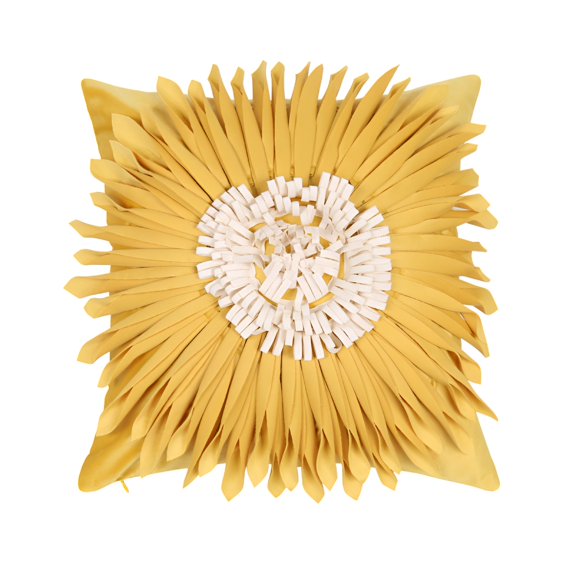 AUQ 3D Sunflower Pillow Cover, Flower Pillow Case Decor Throw Pillow ...