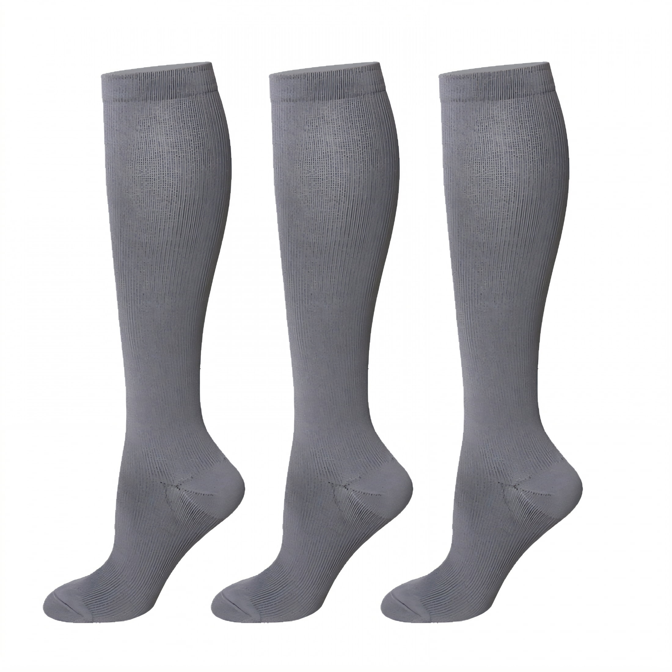 AUQ 3Pairs Compression Socks,Breathable and Comfortable Compression ...