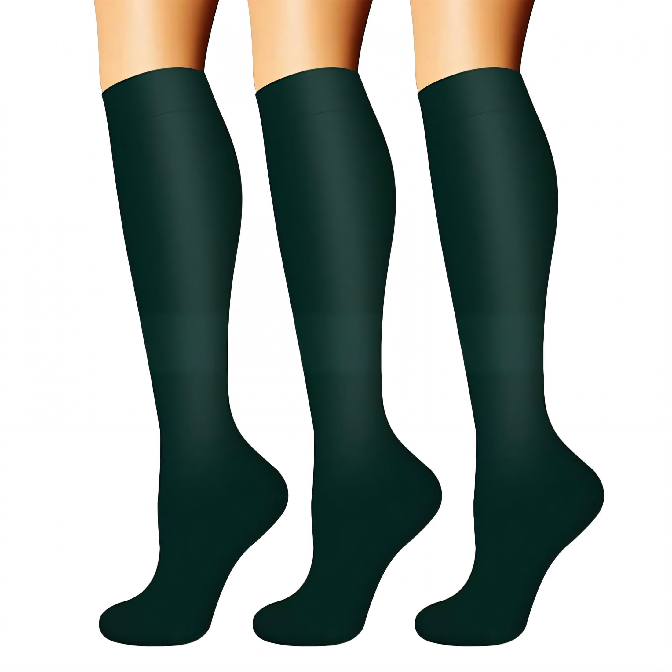 AUQ 3Pairs Compression Socks,High Elastic Plus-Size Design Compression ...