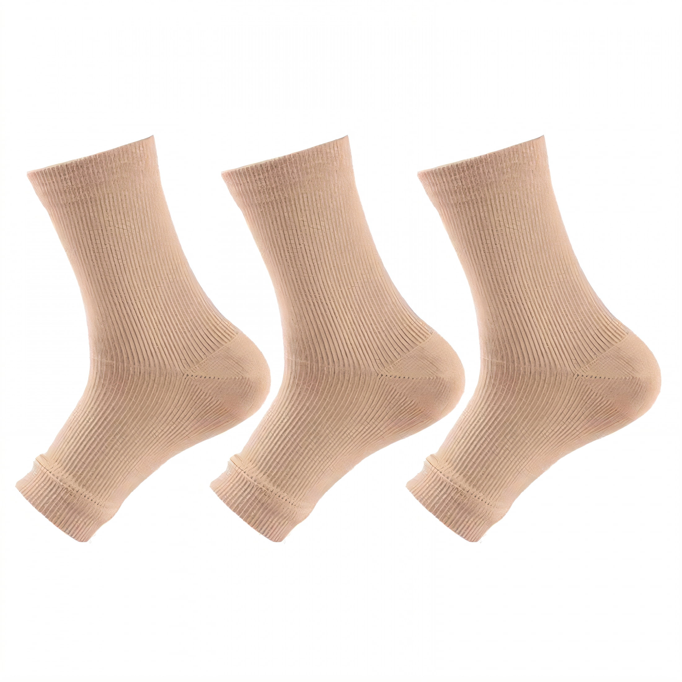 AUQ 3Pairs Compression Socks,Open Toe Design Compression Socks Men ...