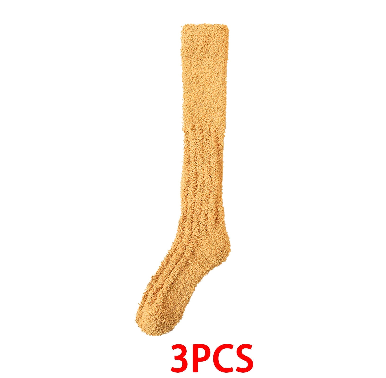 AUQ 3Pairs Socks Soft and Gentle Fuzzy Socks,Warm and Cozy Elastic Cuff ...