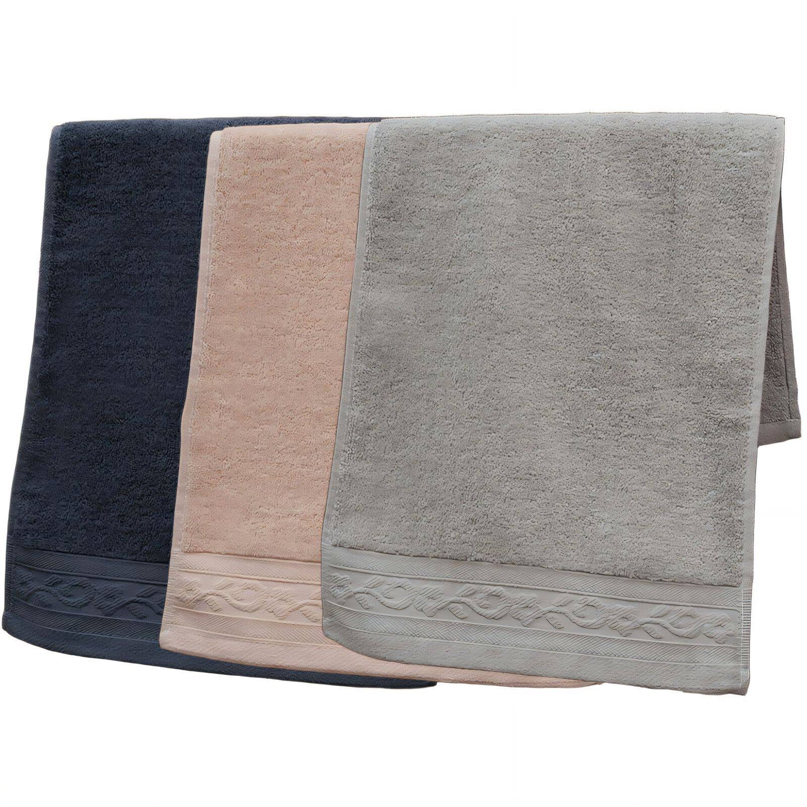 AUQ 3Pcs Bath Towels,Airy Cotton Hand Towels for Bathroom,Cozy Touch ...