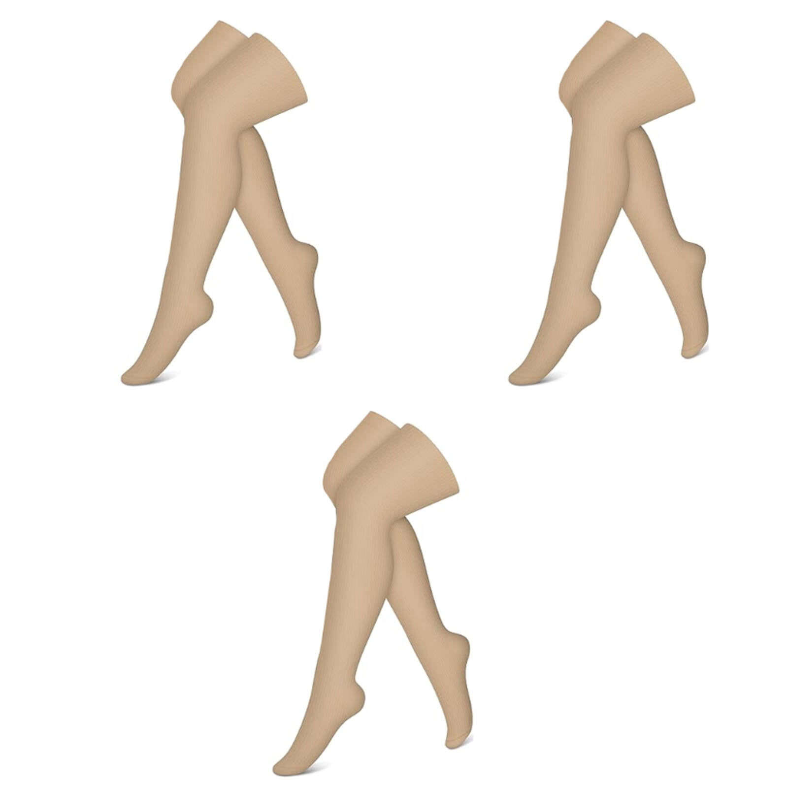 AUQ 3Pcs Compression Socks,Over-The-Knee Support Effect Knee High Socks ...