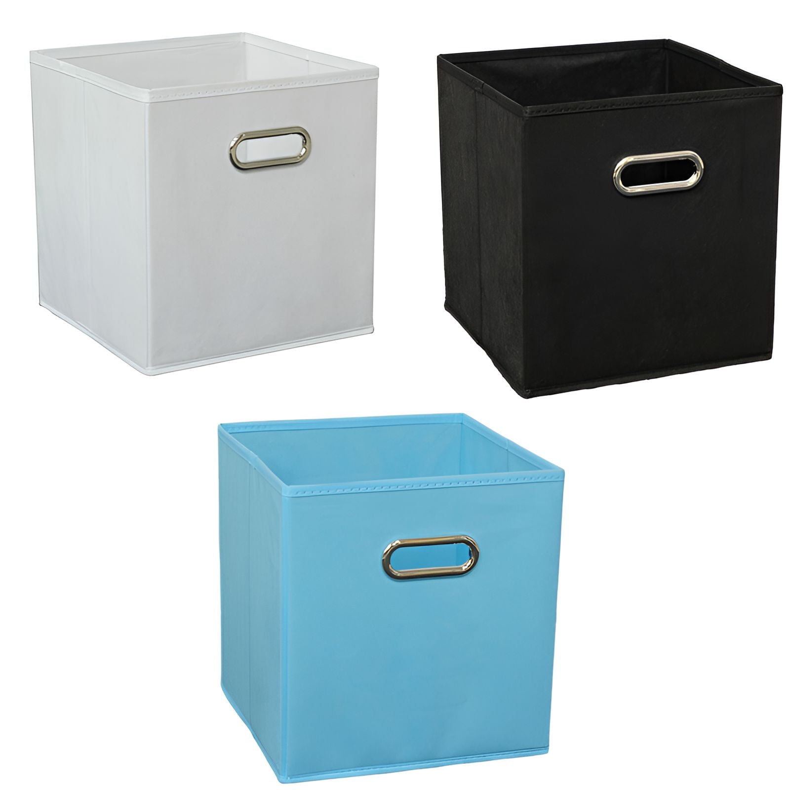 AUQ 3Pcs Fabric Storage Bins,Pressure Resistance Storage Cubes ...