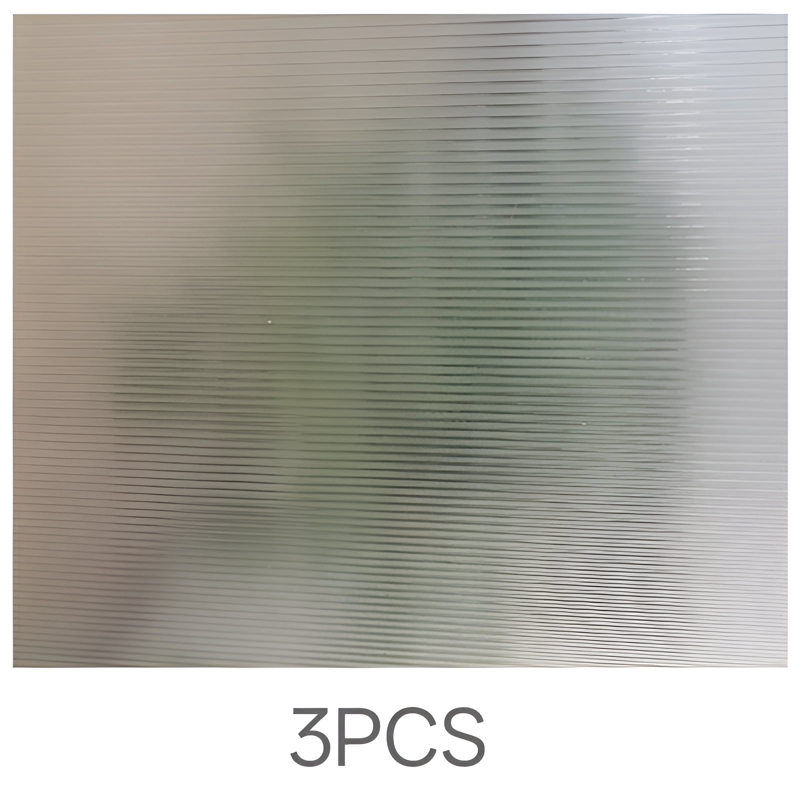 AUQ 3Pcs Frosted Glass Window Film,Stripe Rhythm Pattern Bathroom ...