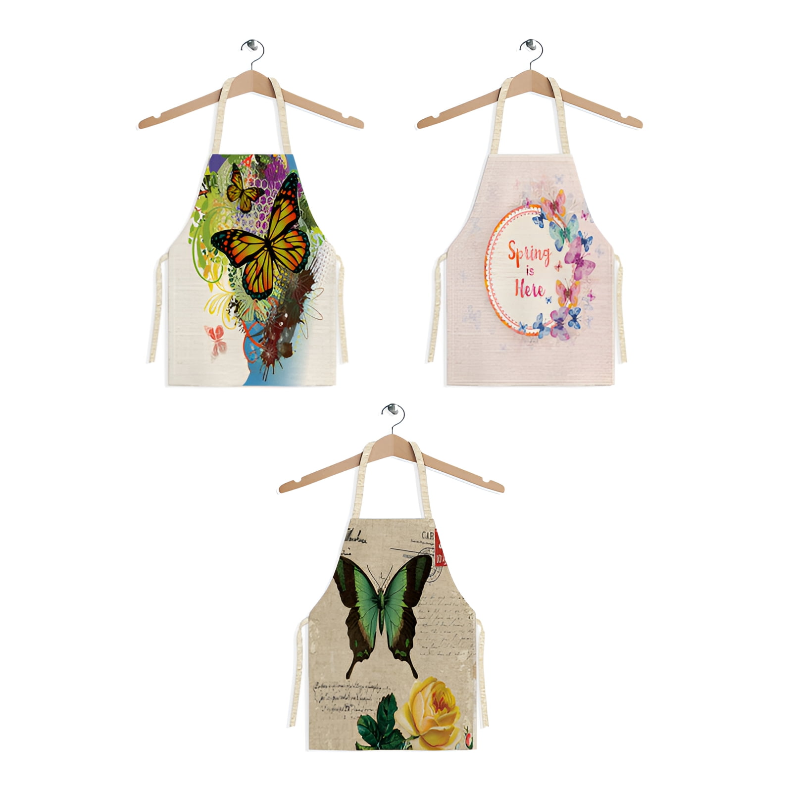 AUQCO 3Pcs Kids Apron,Polyester Kids Aprons,Kids Baking Apron ...