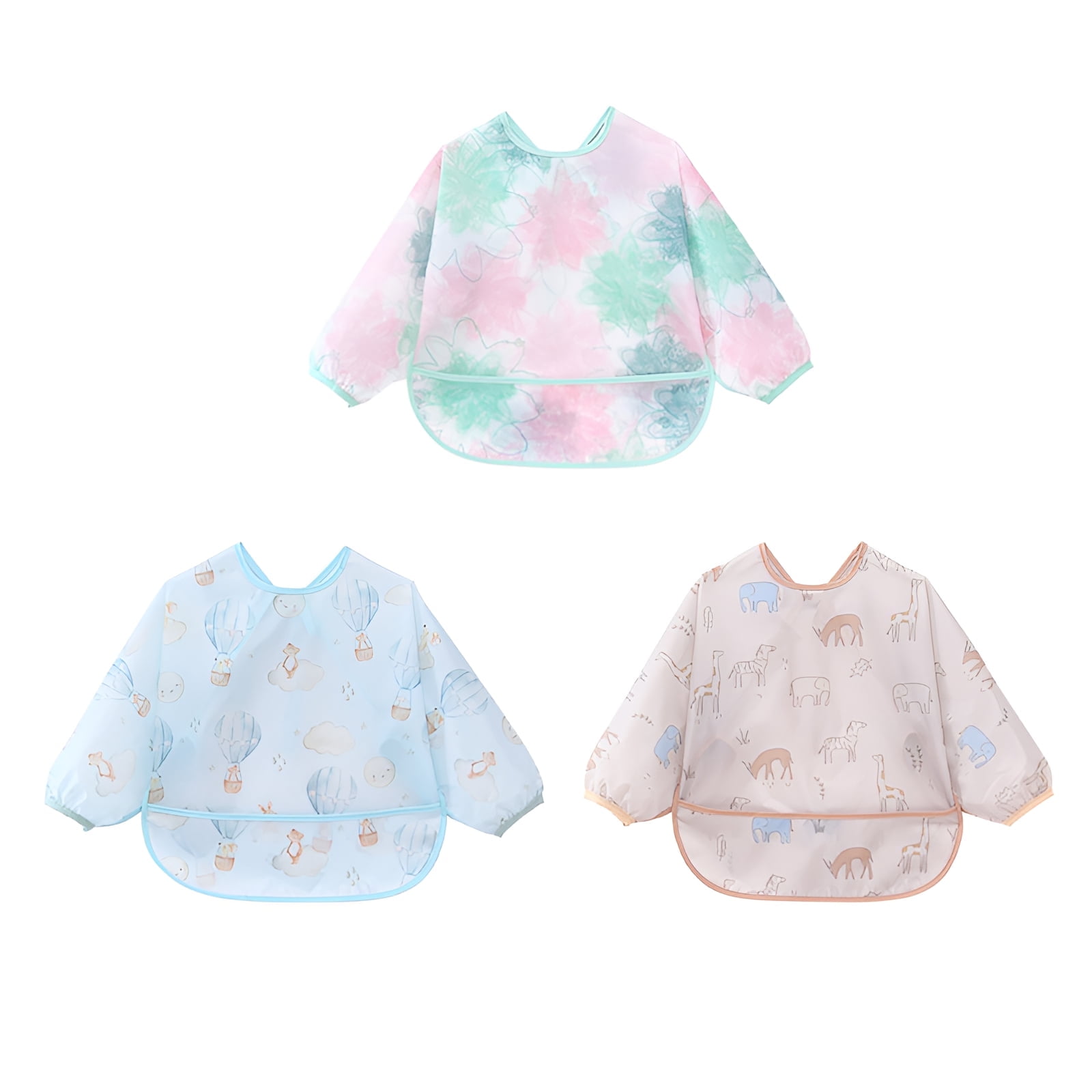 AUQCO 3Pcs Kids Apron,Kids Painting Apron,Painting Aprons for Children ...