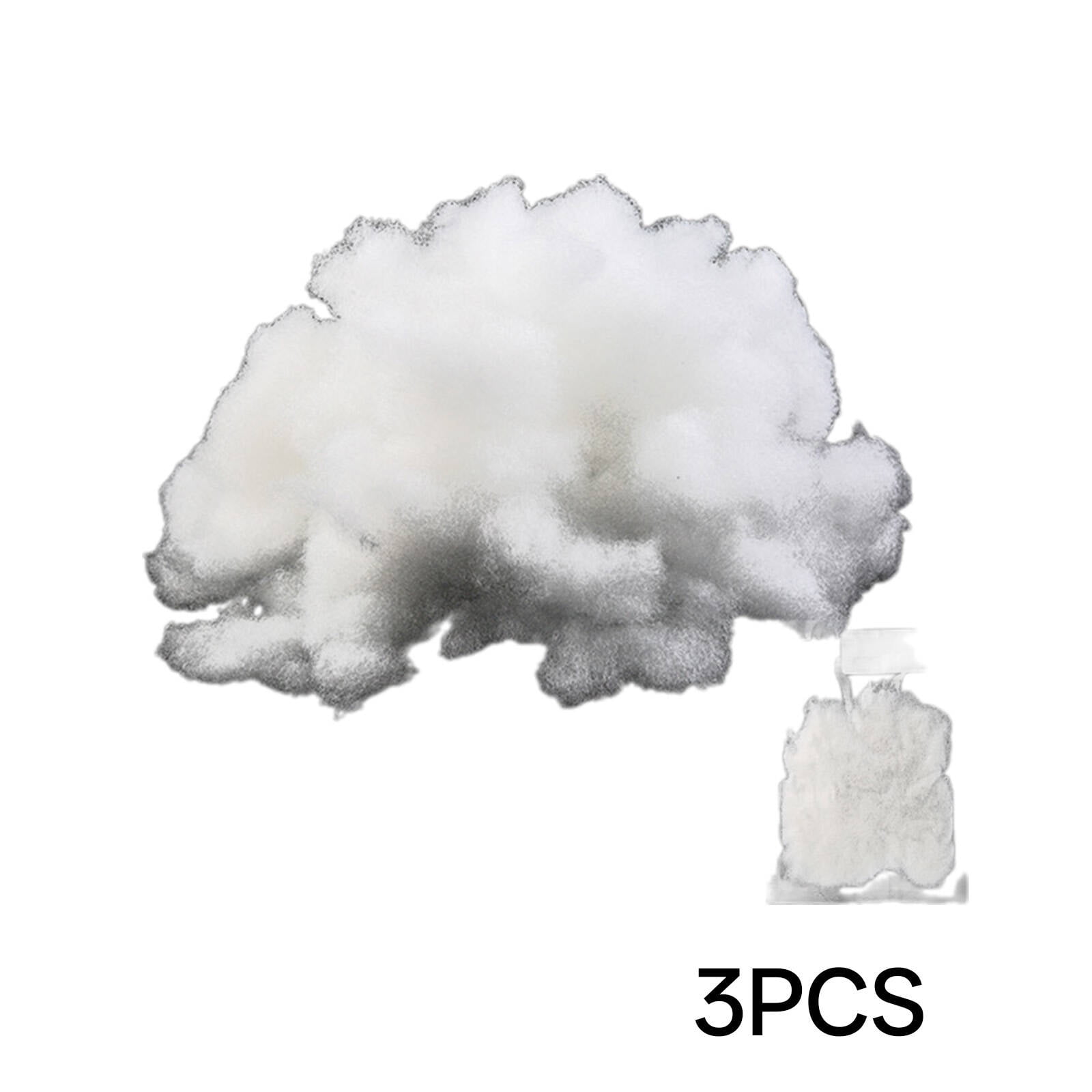 AUQ 3Pcs Pillow Stuffing Fluffy and Supportive Stuffing for Stuffed Animals Safe for All Ages ...