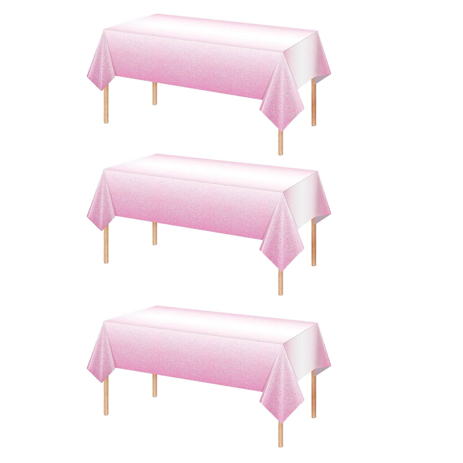 AUQ 3Pcs Table Cloth,Gradient Colors with Sparkling Dots Tablecloth ...