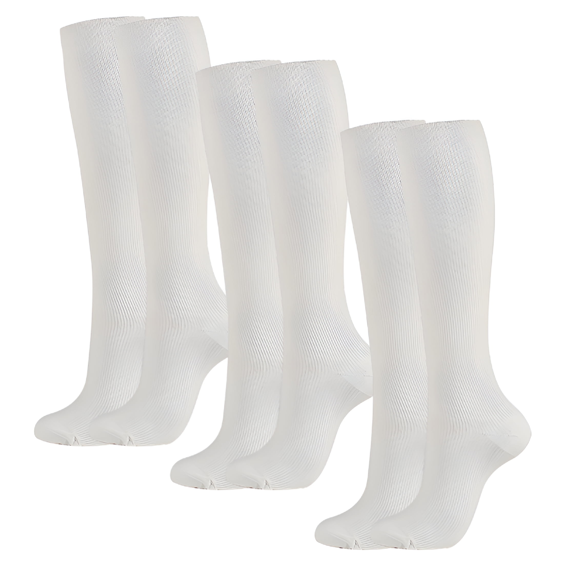 AUQ 3Pcs Thigh High Socks,Progressive Compression Support Thigh High ...