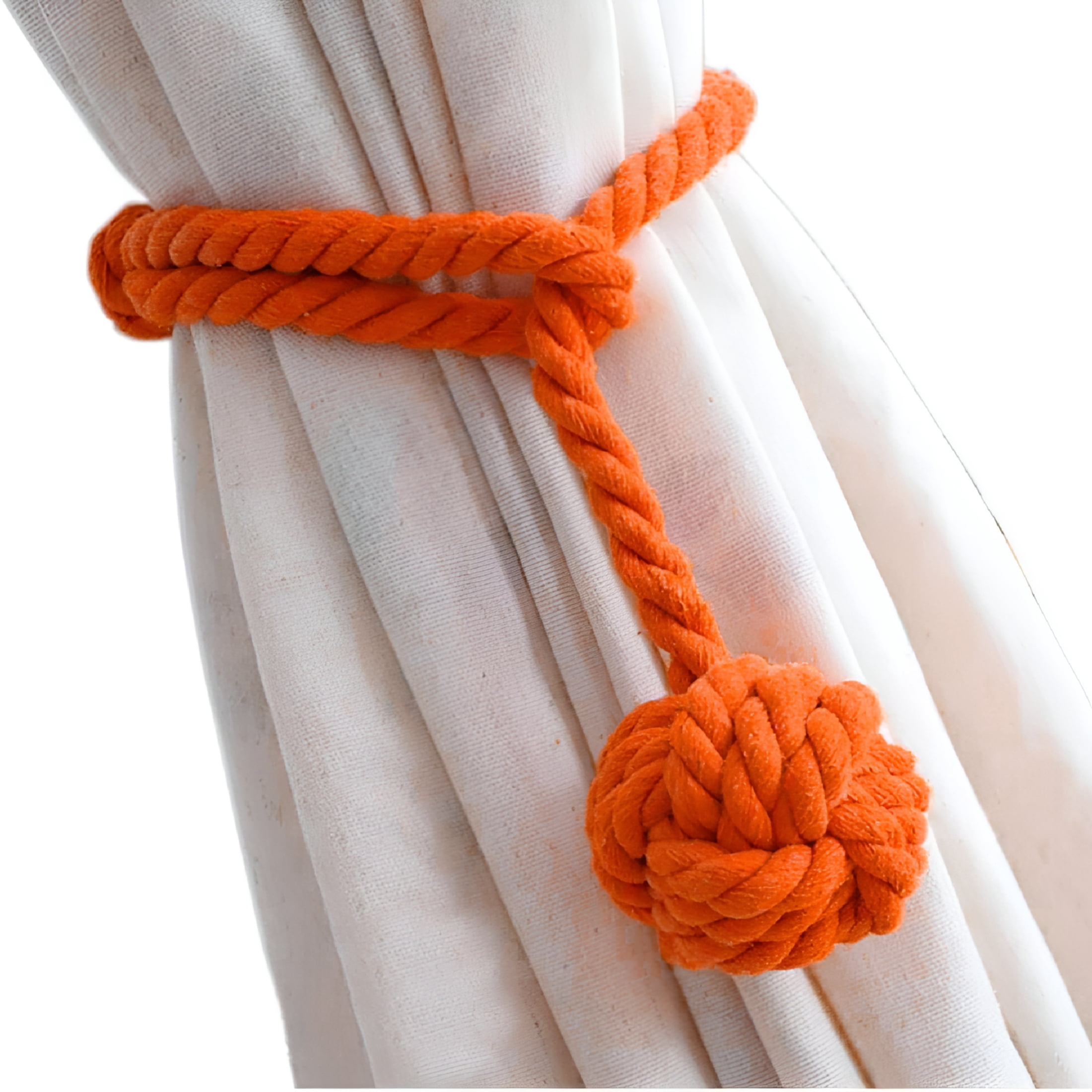 AUQ 4 Pack Curtain Tiebacks-Heavy Duty Curtain Rope Tieback,Handmade ...