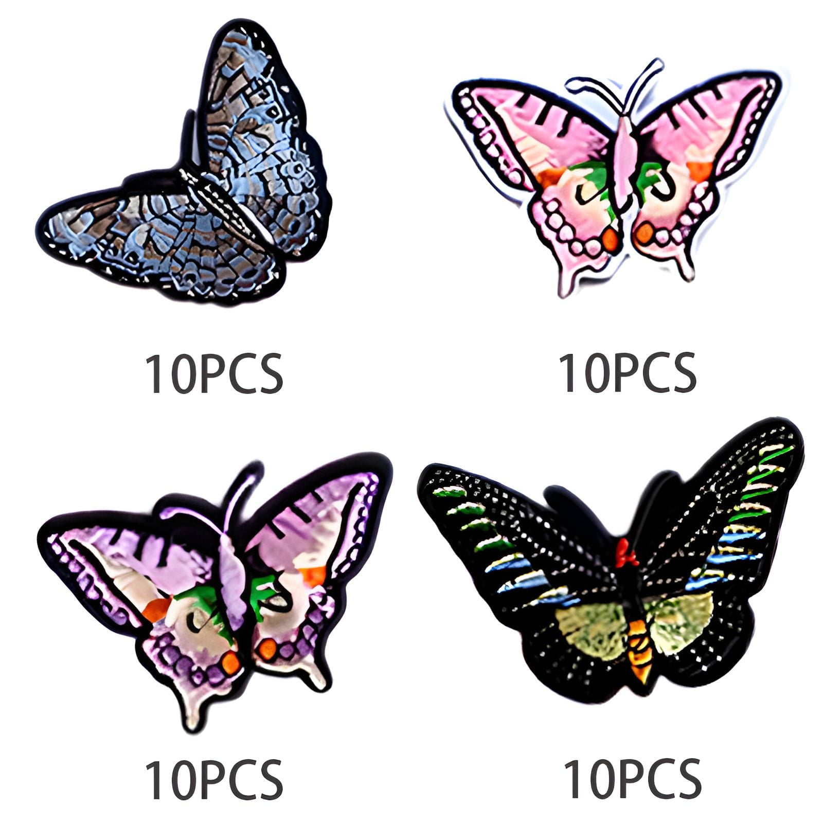 AUQ 40Pcs Iron on Patches,Cute Cartoon Animal Embroidery Decal,Firm and ...