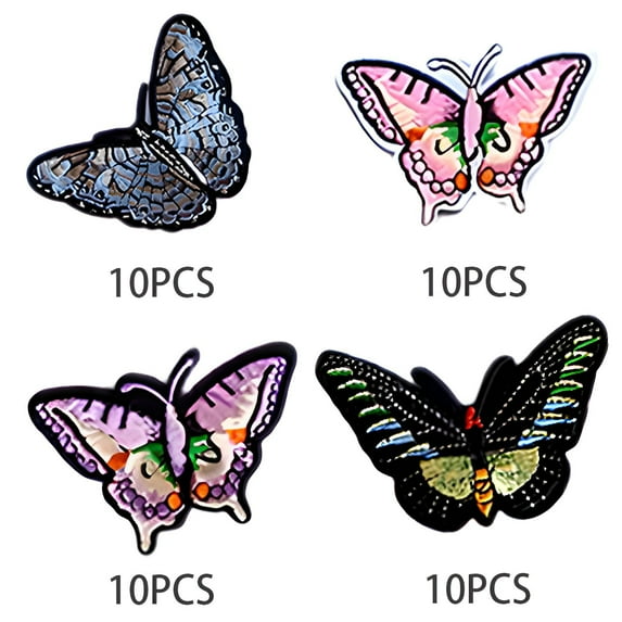 AUQ 40Pcs Iron on Patches,Cute Cartoon Animal Embroidery Decal,Firm and ...