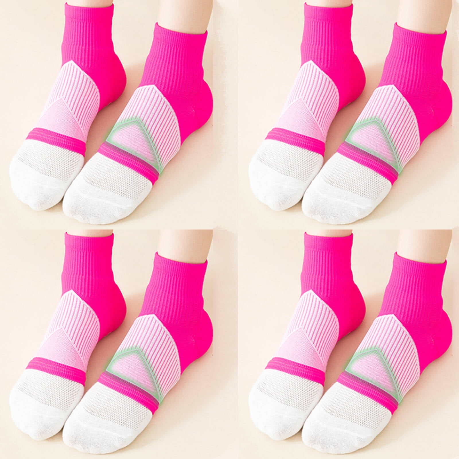 AUQ 4Pcs Ankle Sleeve,Breathable Cooling Womens Socks,Enhanced ...