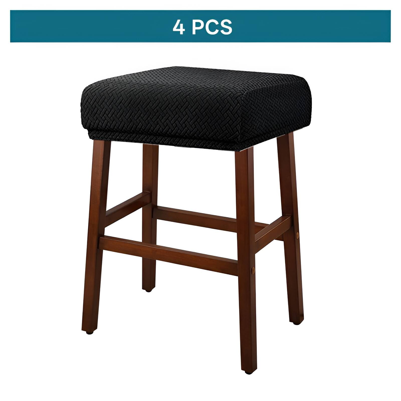 AUQ 4Pcs Chair Covers,Simple Design Chair Covers for Dining Chairs,Fits ...