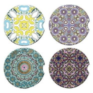 CCOCC 8Pcs Coasters,with Datura Design Heat-Insulated & Non-Slip ...