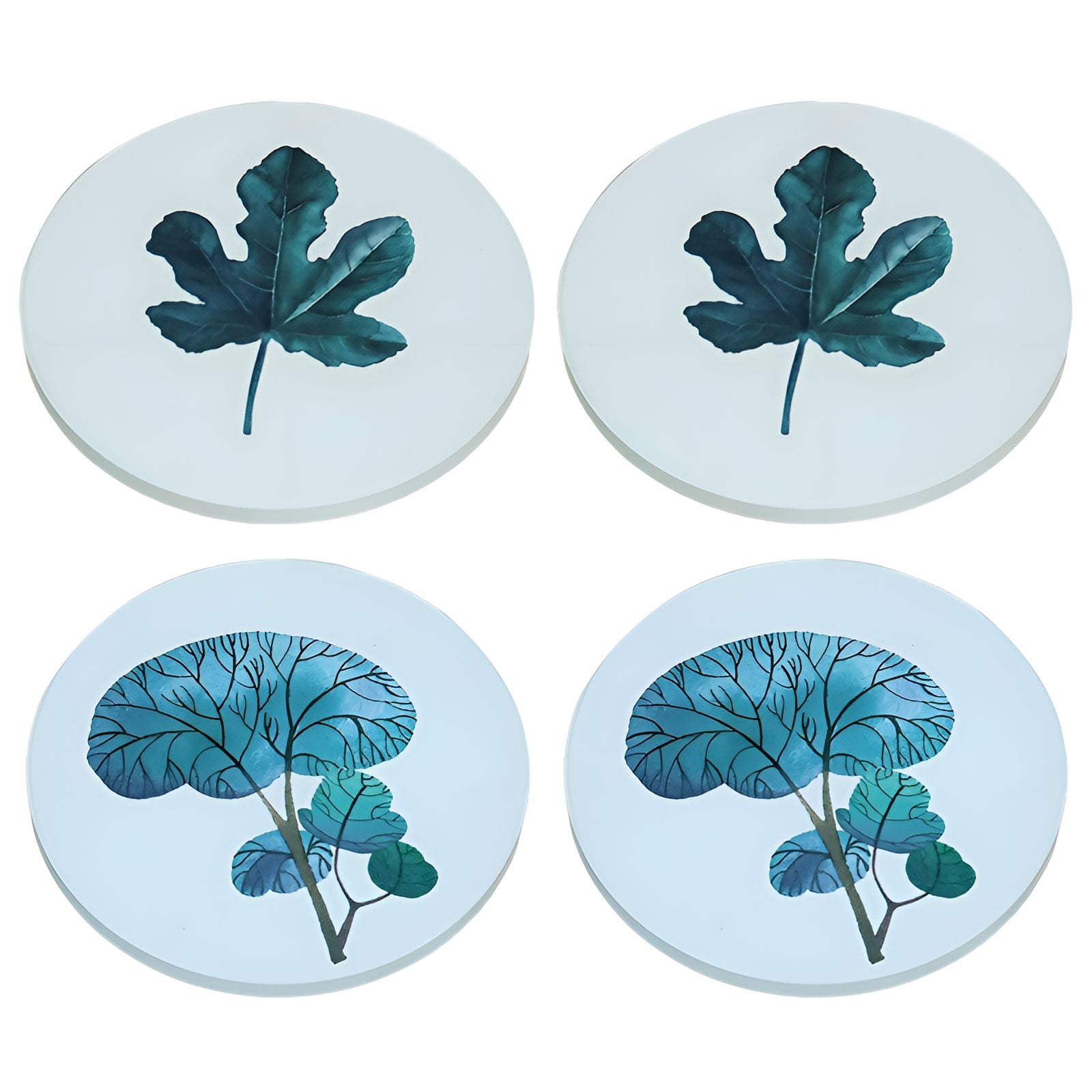 AUQ 4Pcs Coasters,Exquisite Gift Coasters for Drinks,Suitable for ...