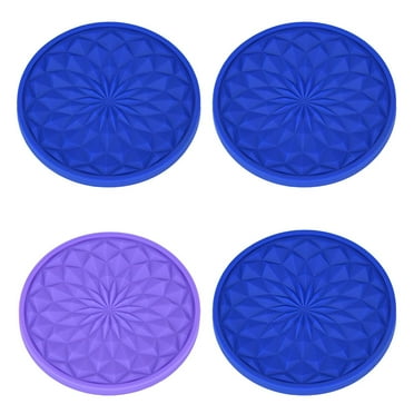 CCOCC 8Pcs Coasters,with Datura Design Heat-Insulated & Non-Slip ...