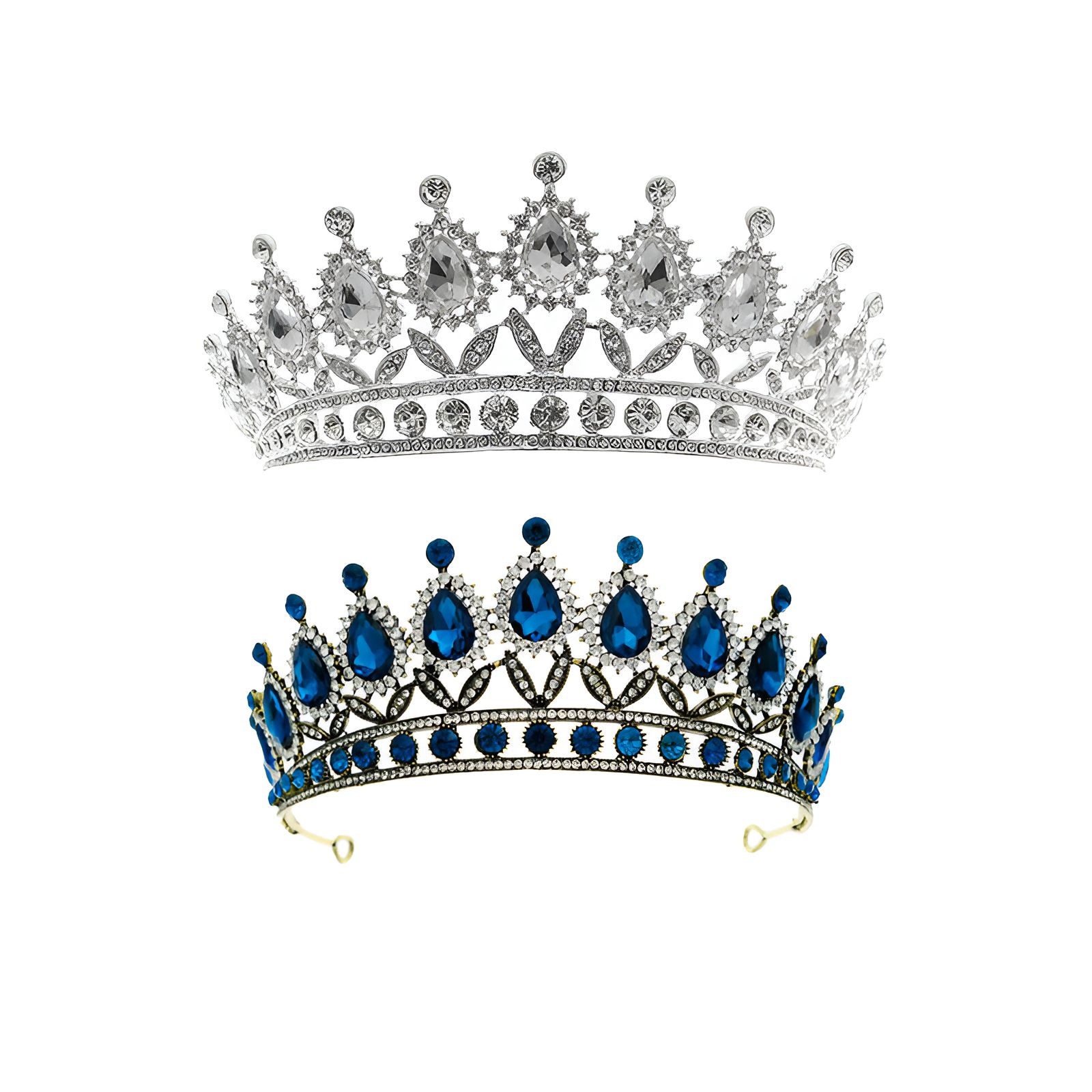DESIGNICE 2Pcs Crowns for Women,Carved Layers of Three-Dimensional ...
