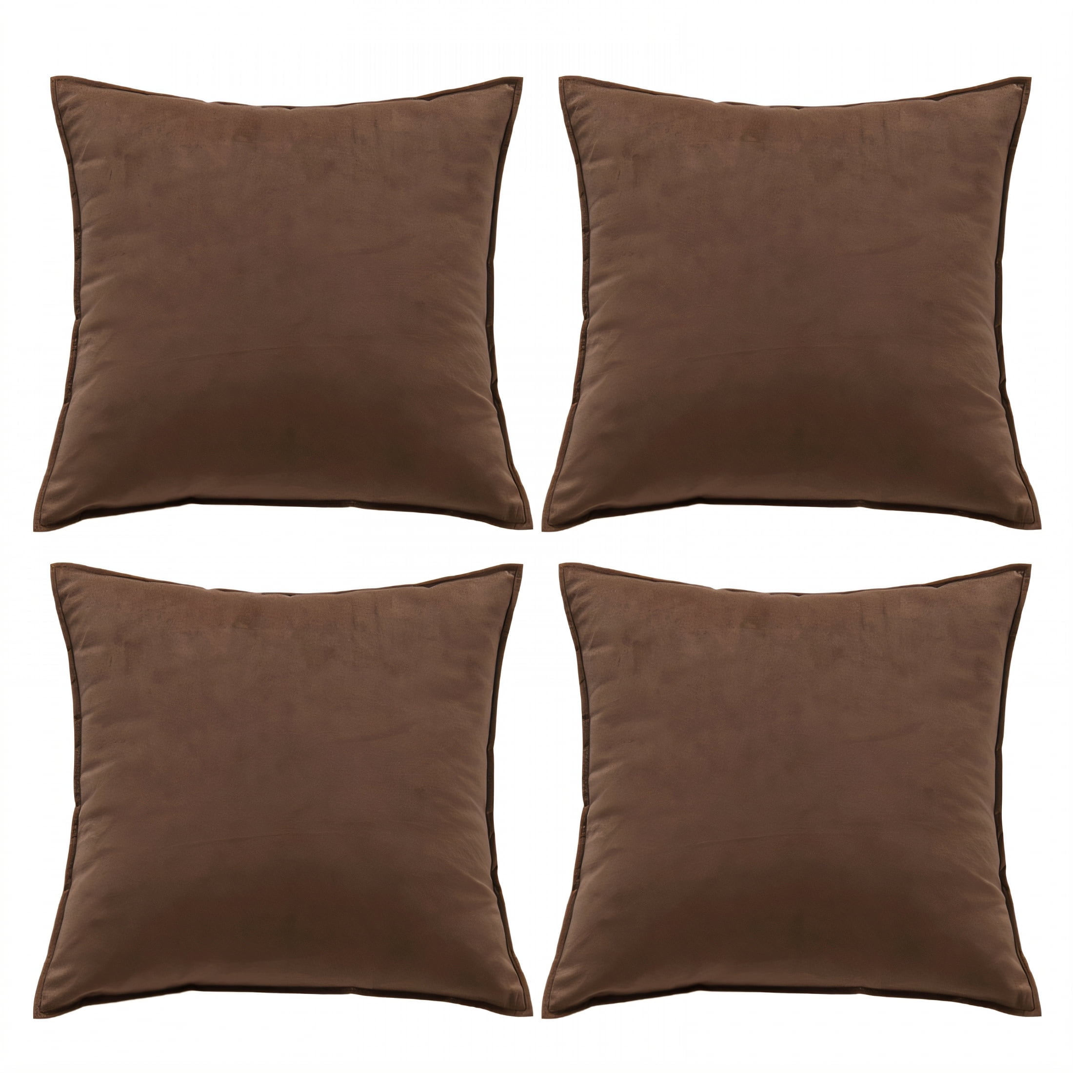AUQ 4Pcs Decorative Pillow Covers No Curling Edges Pillow Covers 20X20 ...