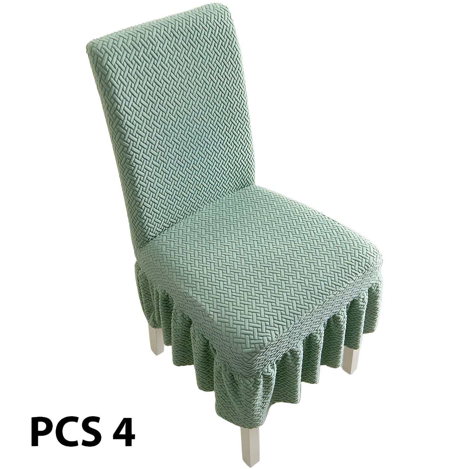 AUQ 4Pcs Chair Covers for Dining Chairs,Chair Covers for Party,20*23*20 ...