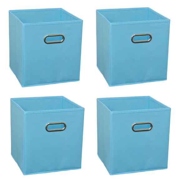 AUQ 4Pcs Fabric Storage Bins,5.9"*11.8"*5.9" Cubes Storage Bins,Cube ...