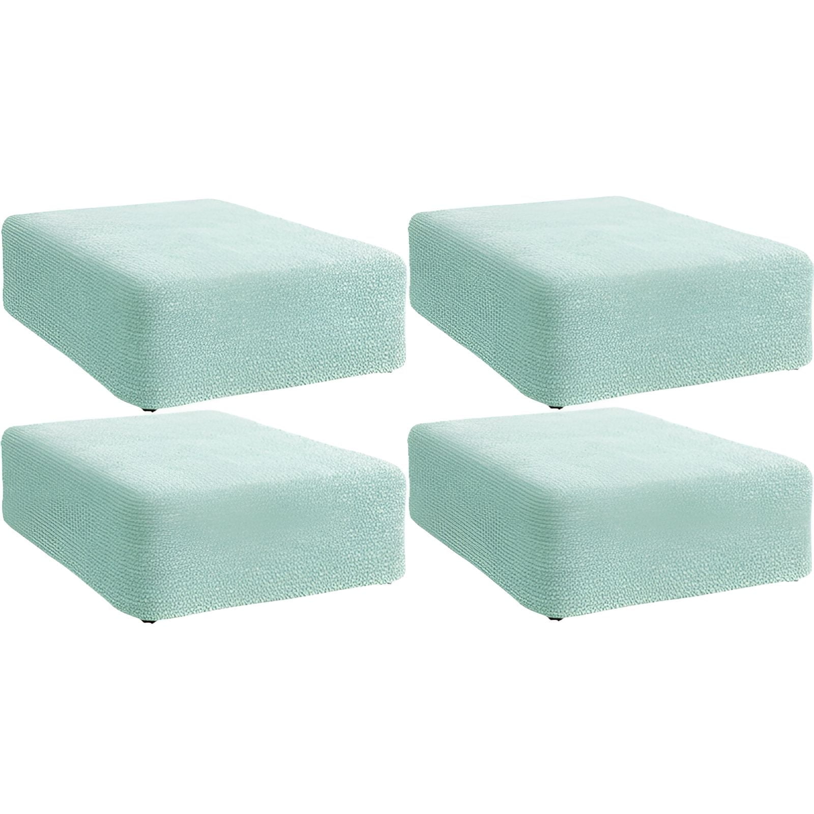 AUQ 4Pcs Ottoman Cover,Cat Scratch Resistant Ottoman Cover Square ...