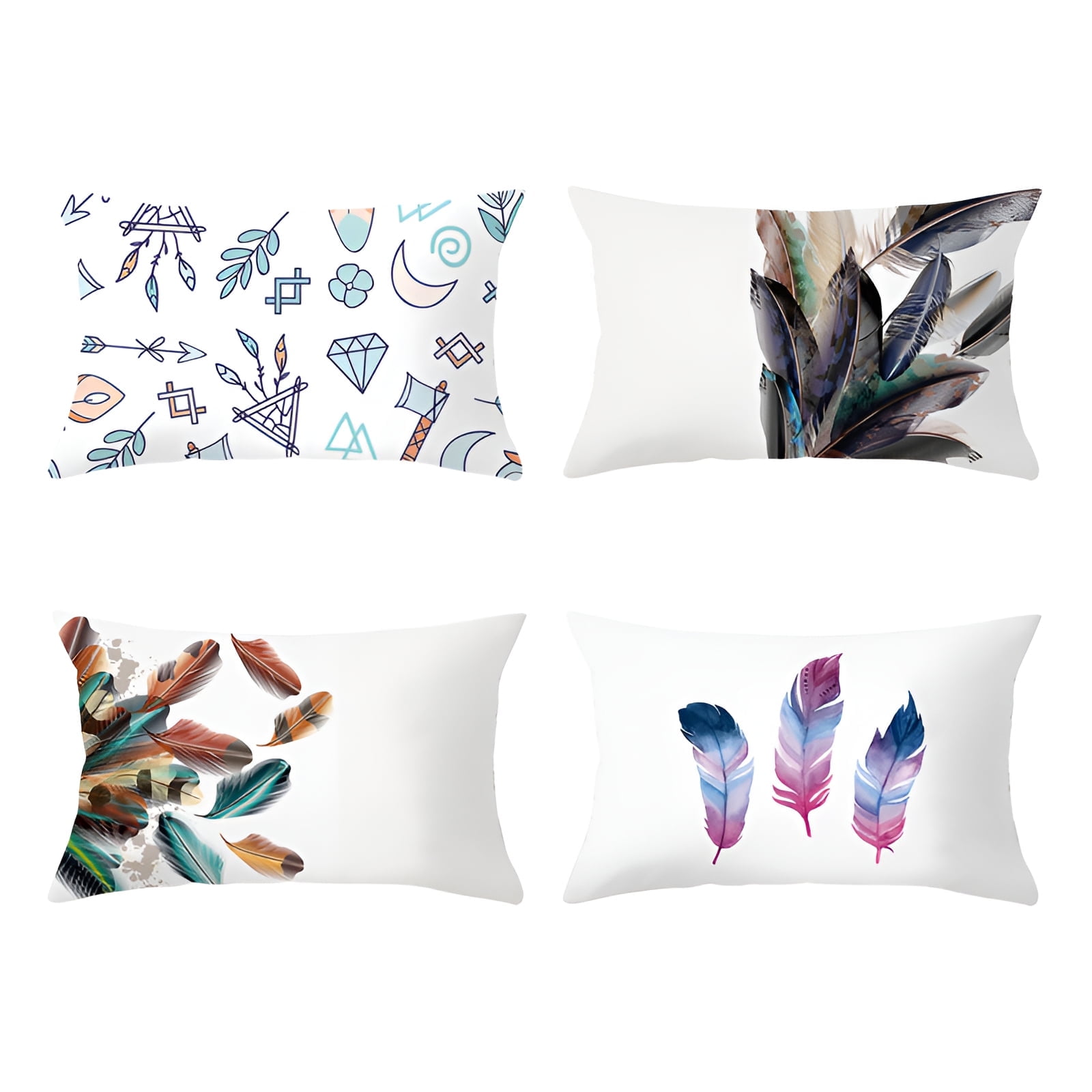 AUQ 4Pcs Pillow Covers,Fresh Appearance Couch Pillow Covers,Close ...