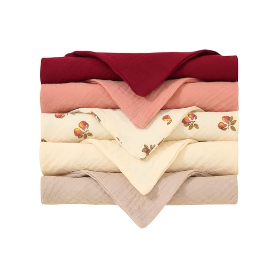 AUQ 5 Pack Baby Hooded Towels,100% Muslin Cotton Baby Bath Towel with ...