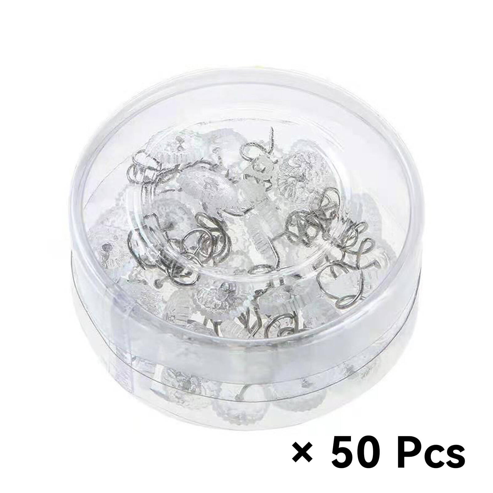 AUQ 50Pcs Push Pins Twist Push Pins for Bulletin Board Spiral Fixing ...