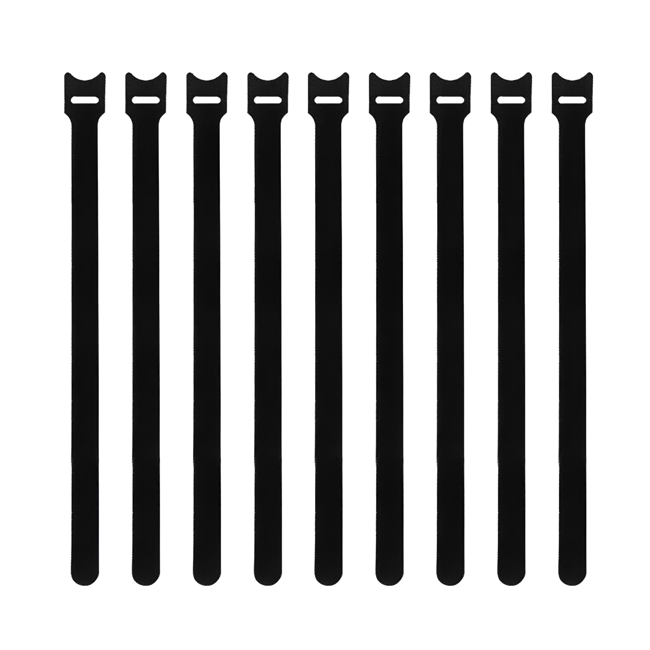 AUQ 50Pcs Reusable Cable Cord Nylon Strap Hook Loop Ties Tool Organizer ...