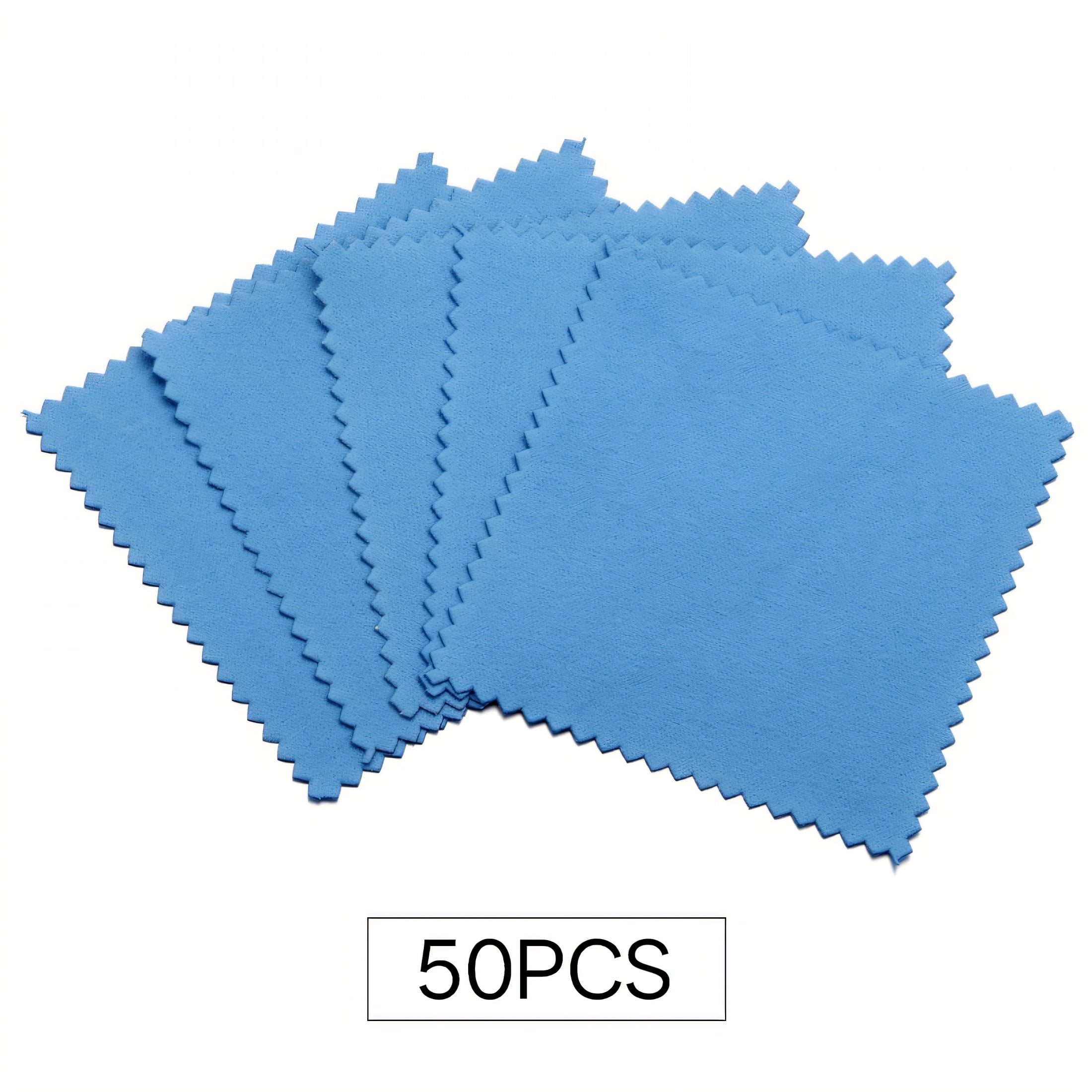 AUQ 50Pcs Silver Polishing Cloth,Even Luster Jewelry Cleaning Cloth ...