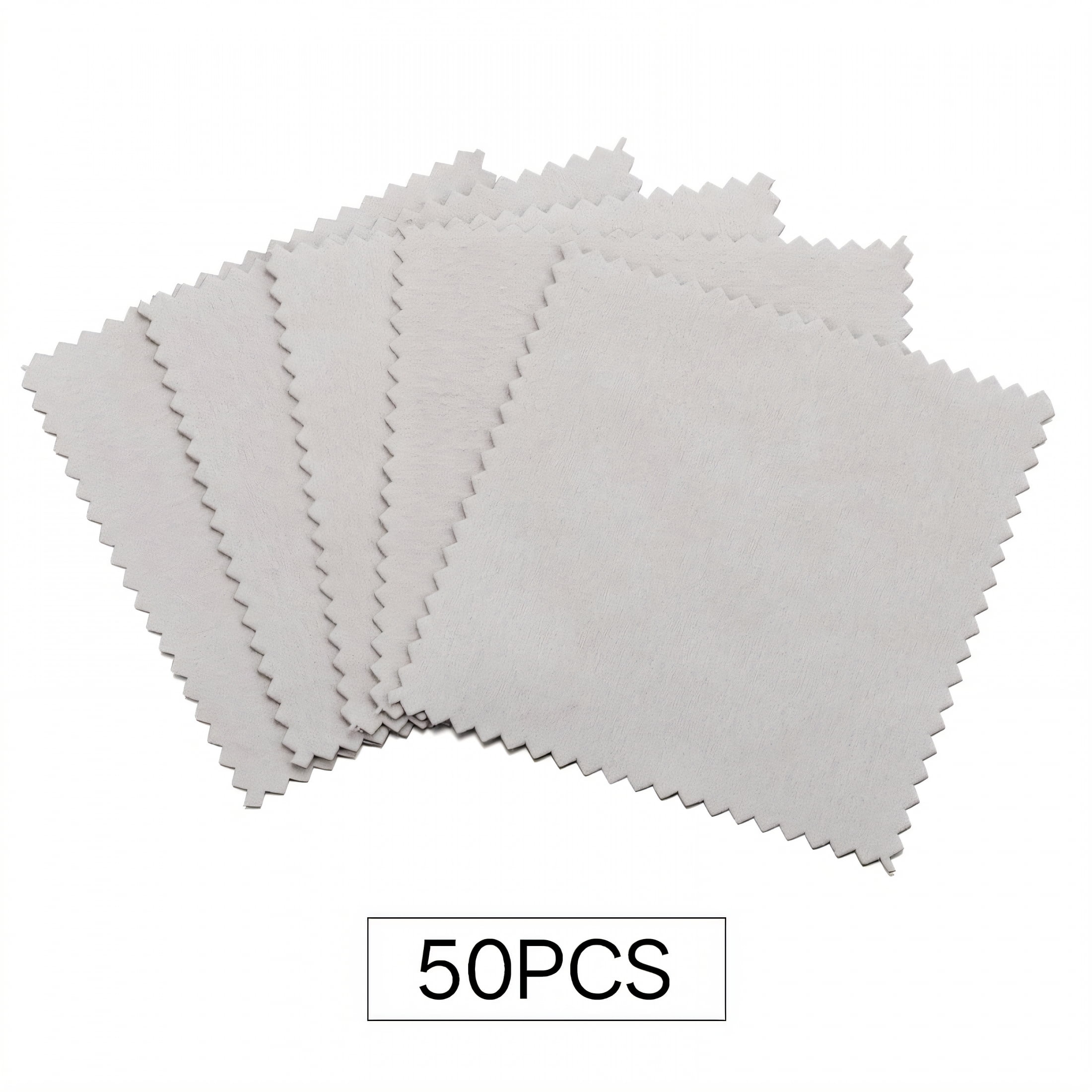 AUQ 50Pcs Silver Polishing Cloth,Tough Stain Removal Jewelry Cleaning ...