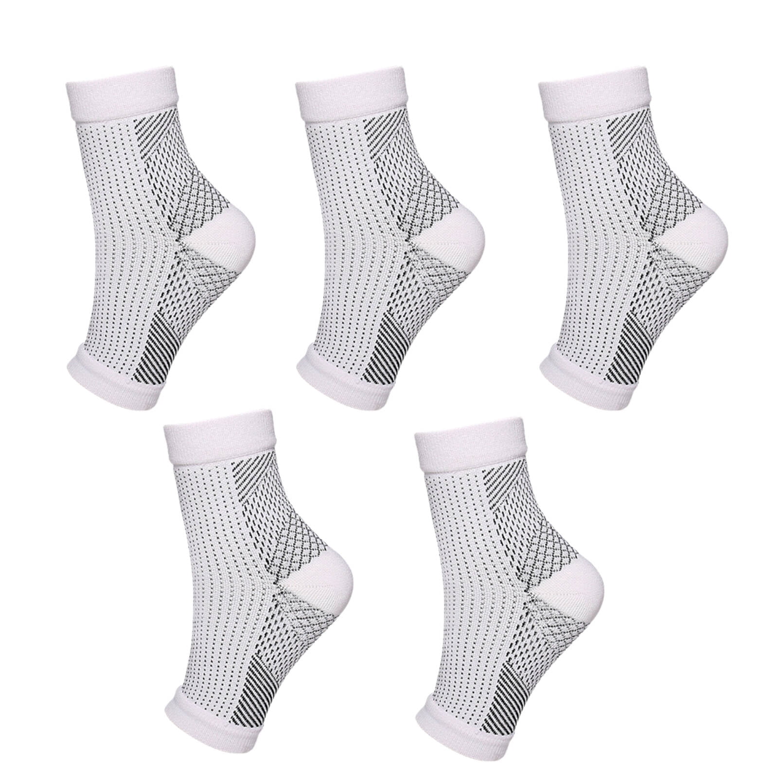 AUQ 5Pcs Ankle Sleeve,Warm Protective Neuropathy Socks,Flexible Support ...