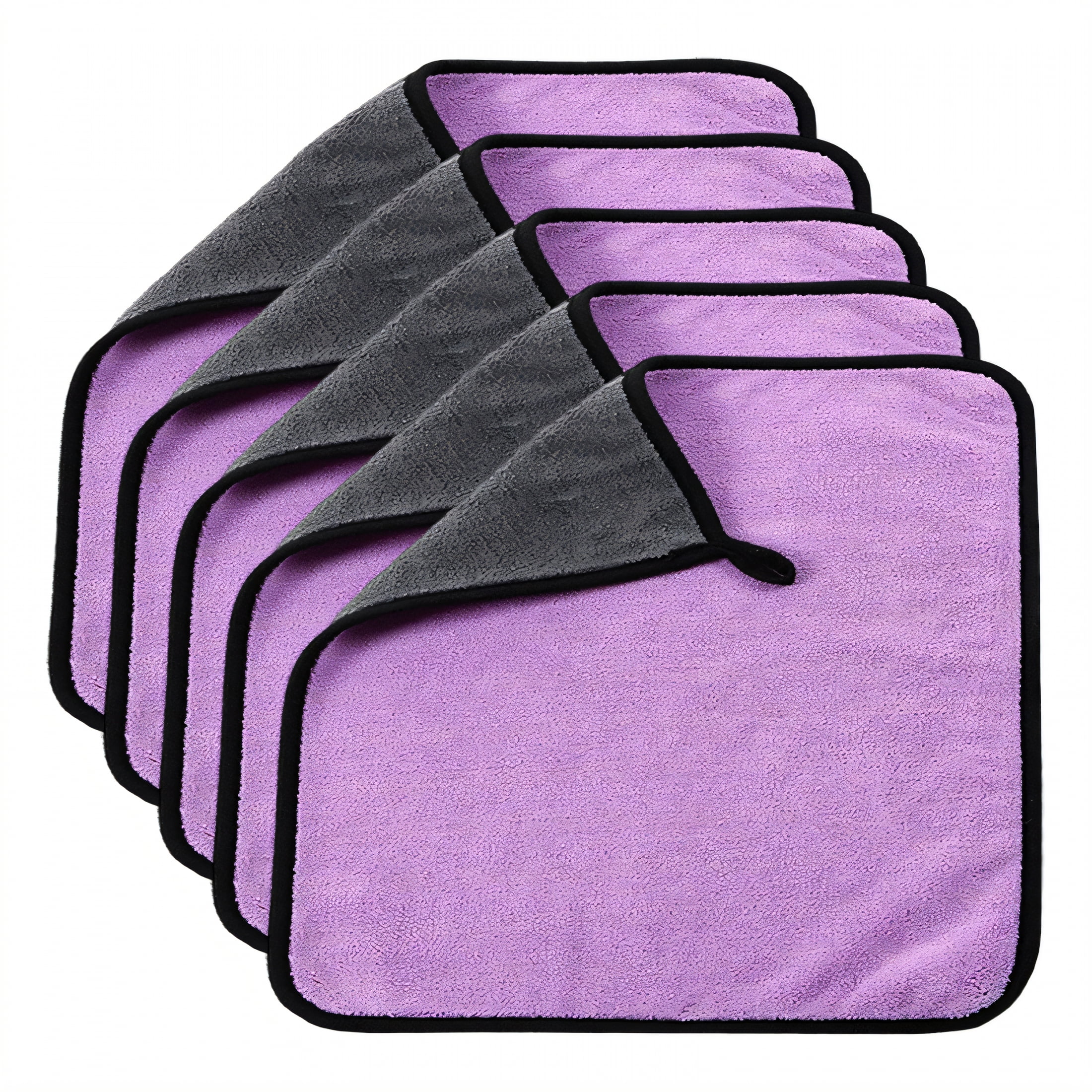 AUQ 5Pcs Cleaning Rags,Non-Shedding Microfiber Towels,More Thorough ...