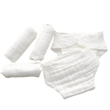 Langsprit 6 Pack Baby Cloth Diaper with 6 Highly Absorbent Inserts ...