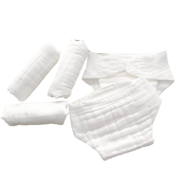 AUQ 5Pcs Cloth Diapers Pure Cotton Gauze Cloth Diapers for Babies ...
