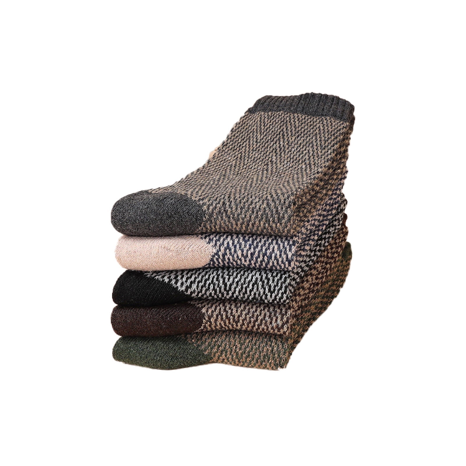 AUQ 5Pcs Socks for Men,Premium Cotton Fabric Mens Socks,Relaxed Cuff ...