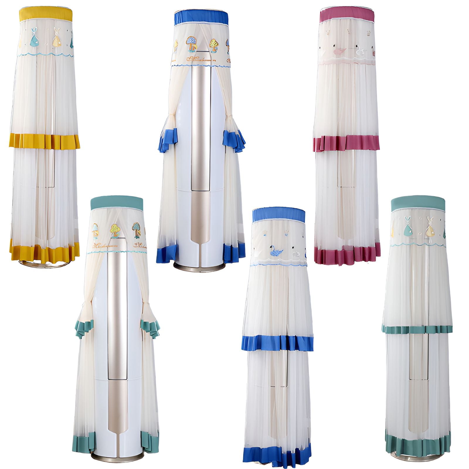 AUQ 6Pcs Air Conditioner Covers Sun and Dust Protection Air Conditioner ...