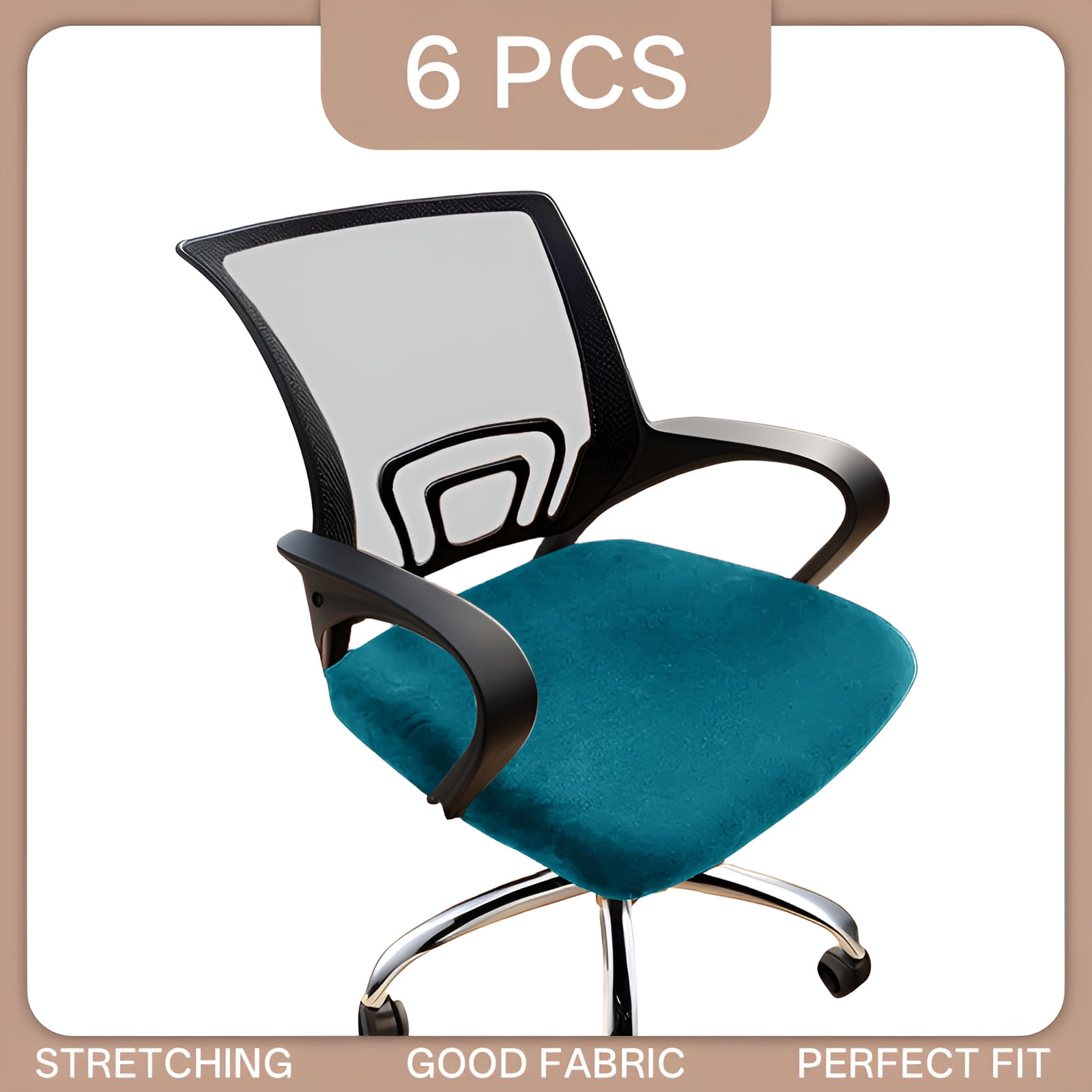 AUQ 6Pcs Chair Covers Armchair,Comfortably Soft Chair Covers for Living ...