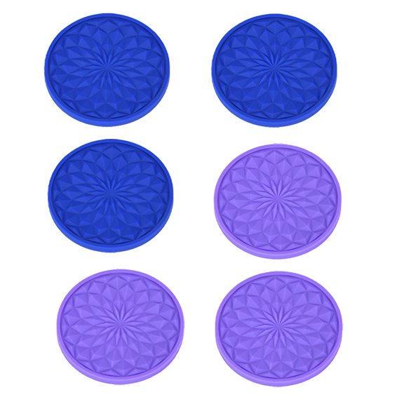 Godinger Round Coasters Gold Edge, Marble Coaster Set, Table Protection ...