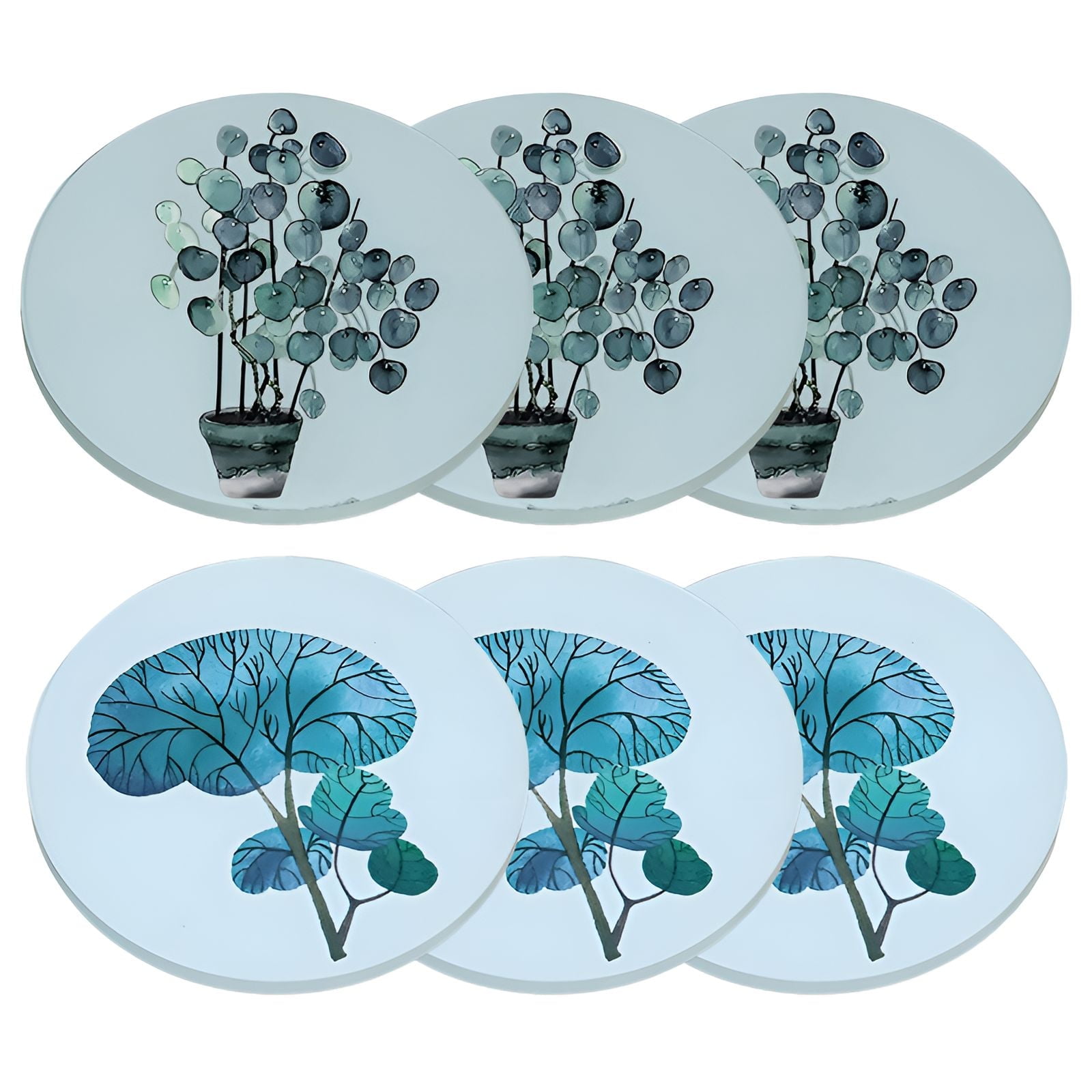 AUQ 6Pcs Coasters,Compact Protection Coaster,High Temperature ...