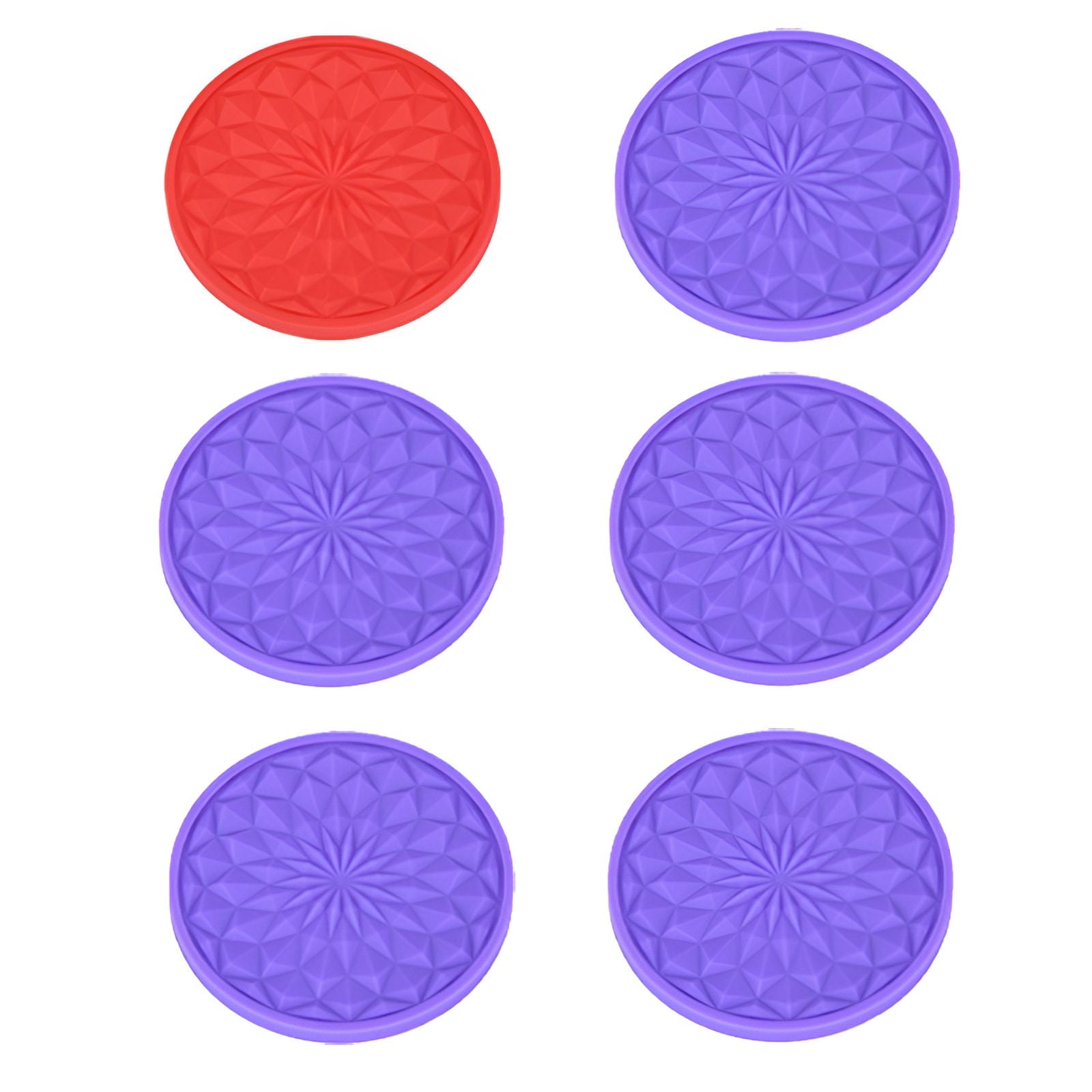 AUQ 6Pcs Coasters,Enhances Table Style Cute Coasters,Eco-Friendly ...