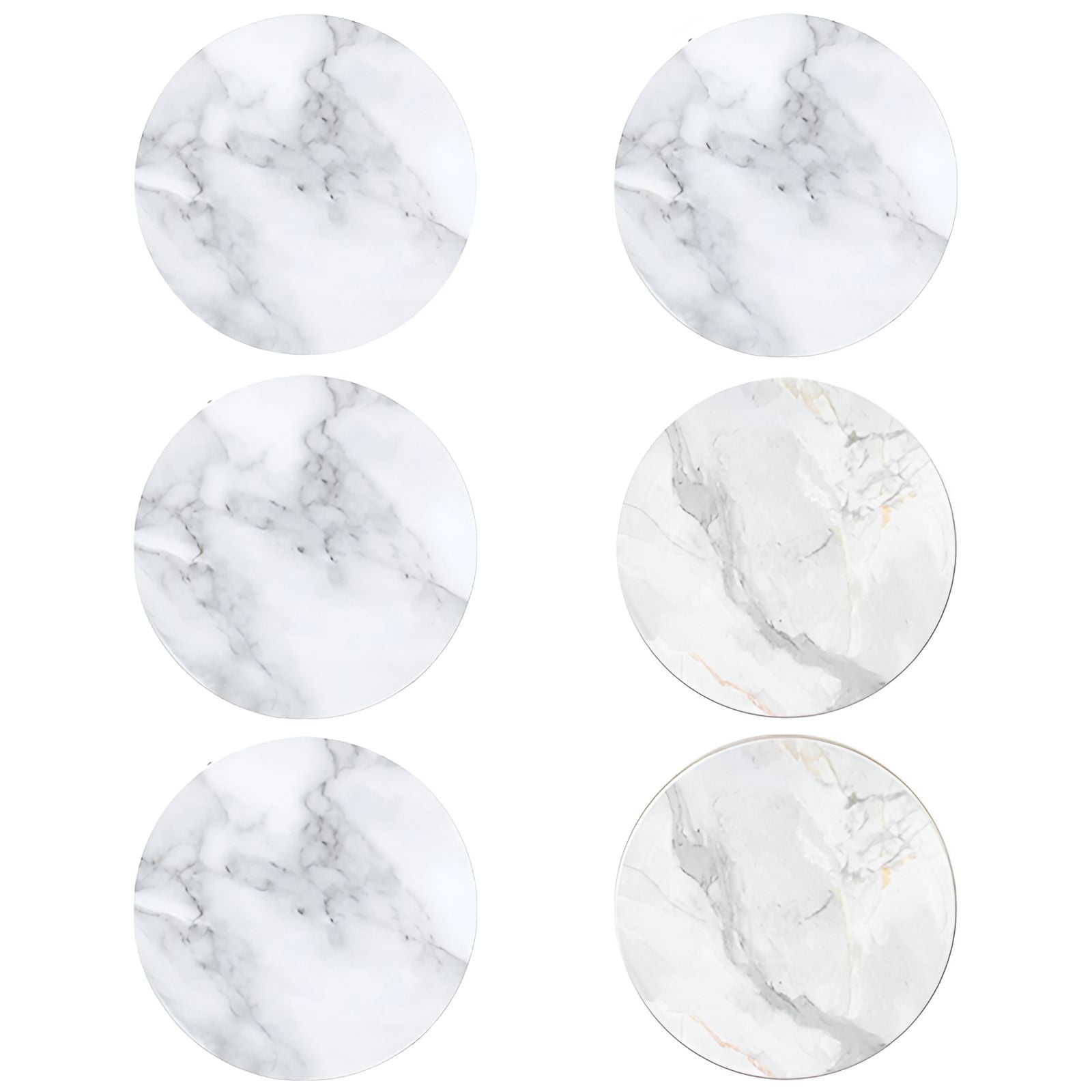 AUQ 6Pcs Coasters,Moisture & Water Proof Coasters for Drinks,Multi ...