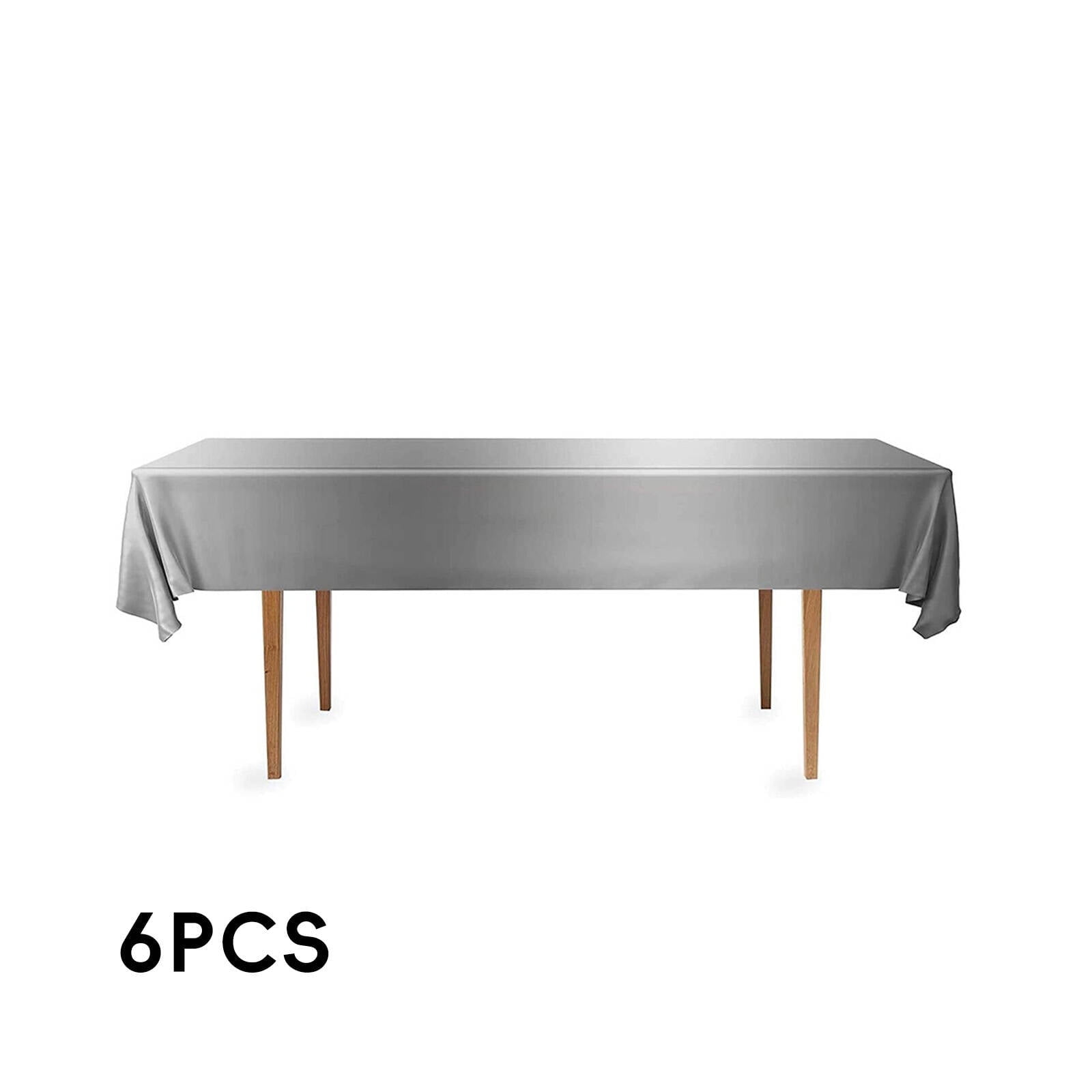 AUQ 6Pcs Table Cloth,Waterproof Table Cover,Disposable Effortless ...